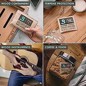 Boveda 72% RH 2-Way Humidity Control – Restores & Maintains Humidity–All In One Solution For Humidification- Patented Technology for Humidity Control Convenient & Versatile - 10 Count Resealable Bag