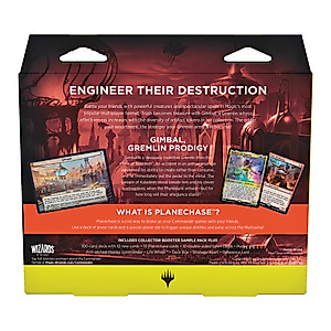 Magic: The Gathering March of the Machine Commander Deck - Tinker Time (100-Card Deck, 10 Planechase cards, Collector Booster Sample Pack + Accessories)