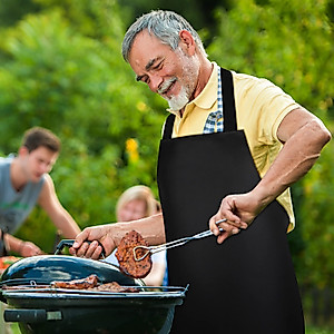 14 Packs White Aprons Red Wine Blue Green Black Coffee White Paint Apron Machine Washable Blank Bib Apron Plain Aprons for Adults Kids Long Tie Unisex Aprons for Cooking BBQ DIY Painting Crafting