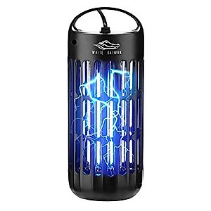 White Kaiman Insect Killer Lamp 9 Watt & 1000 Volts Bug Zapper Perfect for Standard Size Room or Covered Patio