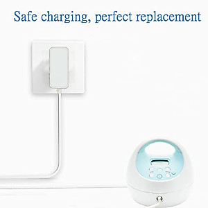 LIANSUM 12V Charger Power Cord AC Adapter for Spectra Electric Breast Pump S1 / S2 / SPS100 / SPS200 / 9 Plus Charging Cord, Baby Breast Pumps Power Supply