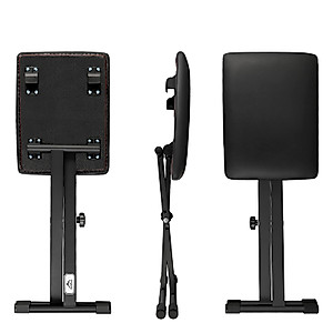 EASTROCK Adjustable Piano Keyboard Bench, X-Style Stool Chair Seat for Electronic Keyboards & Digital Pianos (Original Version)