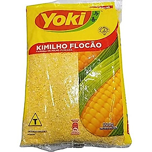 MAGFLERUM Pre-Cooked Flaked Corn Flour - 17.64 Oz (Pack of 2) | Farinha de Milho em Flocos Pré-Cozida - 500g_AB