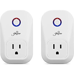 Mini Smart Plug,WiFi Outlet Socket Remote Control,Compatible with Alexa and Google Home,10Amp,Overload Protection,No Hub Required,ETL Listed,FCC Certified （2 Pack）