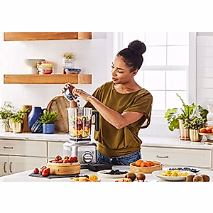 KitchenAid KSB4027CU K400 Countertop Blender, 56 OZ, Contour Silver (Renewed)