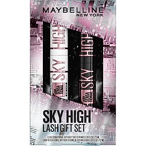 Maybelline Lash Sensational Mascara and Tinted Primer Set, Includes Cosmic Black Mascara and Soft Black Primer, 1 Makeup Gift Set