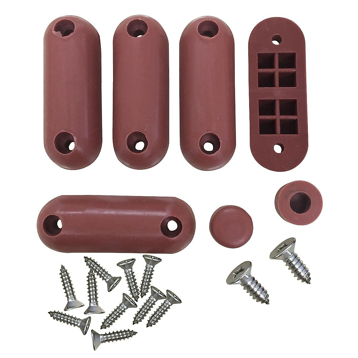 Renovators Supply Manufacturing Toilet Seat Bumper, 7 Brown Silicone Toilet Seat Bumpers