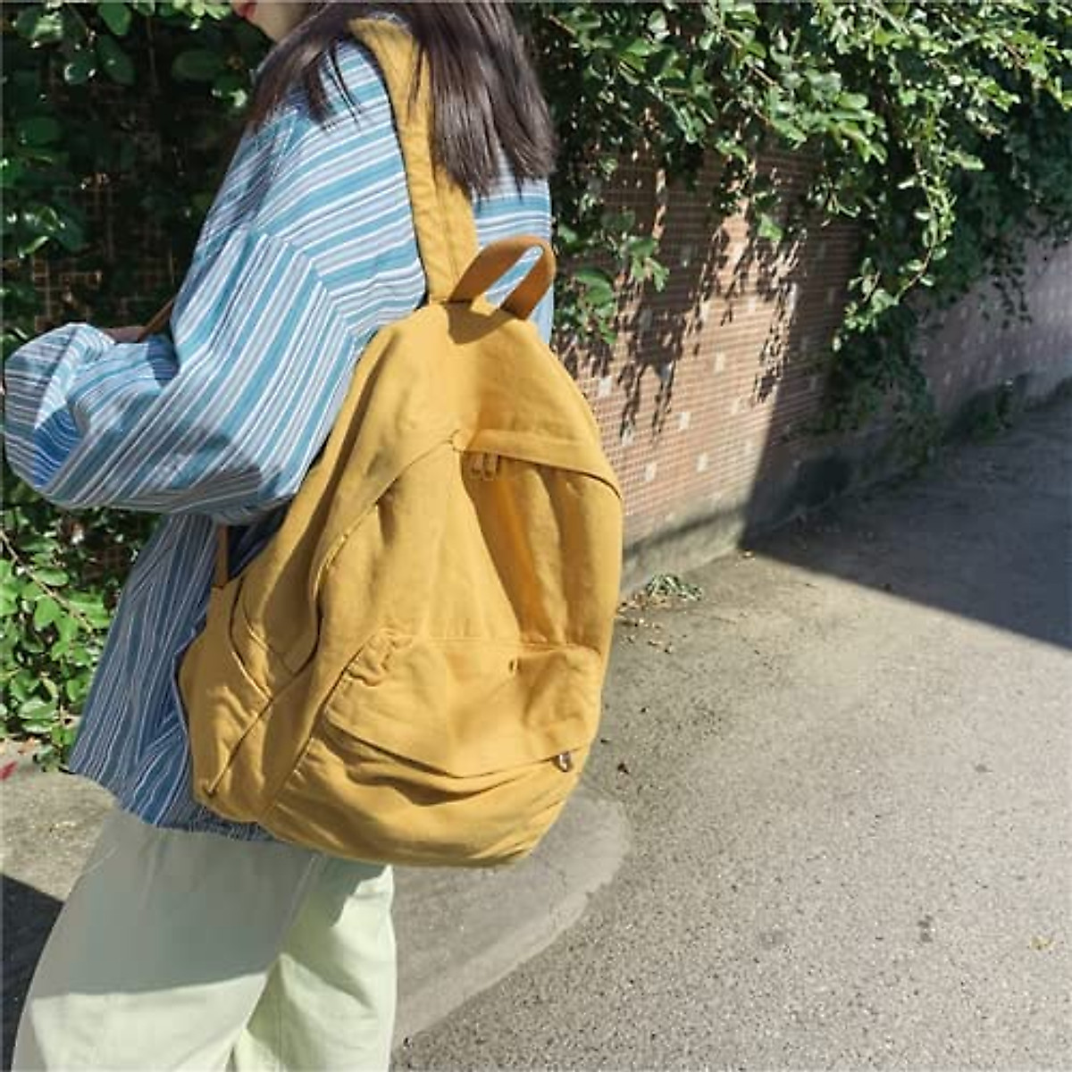 vintage backpack purse for women canvas backpack laptop travel backpack laptop backpack hiking backpack school backpack (brown)