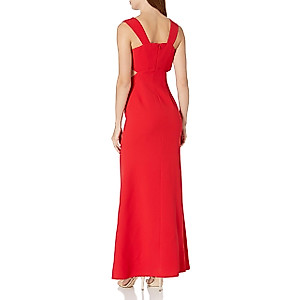 Jill Jill Stuart Women's Gown with Side Cut Out Detail, Poppy red, 10