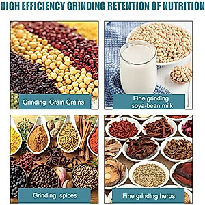 Electric Grain Mill, 3000W 110V Heavy Duty Mill Grinder Heavy Duty Grain Grinder Commercial Electric Feed Mill Dry Cereals Grinder Corn Grain Coffee Wheat Feed Machine With Funnel