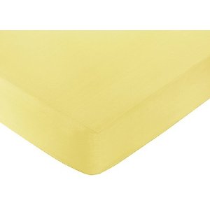 Sweet Jojo Designs Fitted Crib Sheet for Yellow and Gray Chevron Zig Zag Baby/Toddler Bedding - Yellow