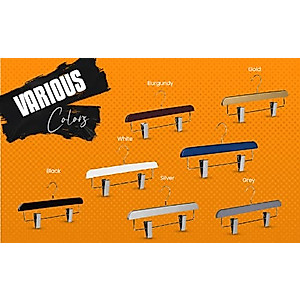 Abs Plastic Trouser Skirt Hangers, Perfect for Skirts, Pants, Slacks, Jeans, and More Set of 5 - Gold