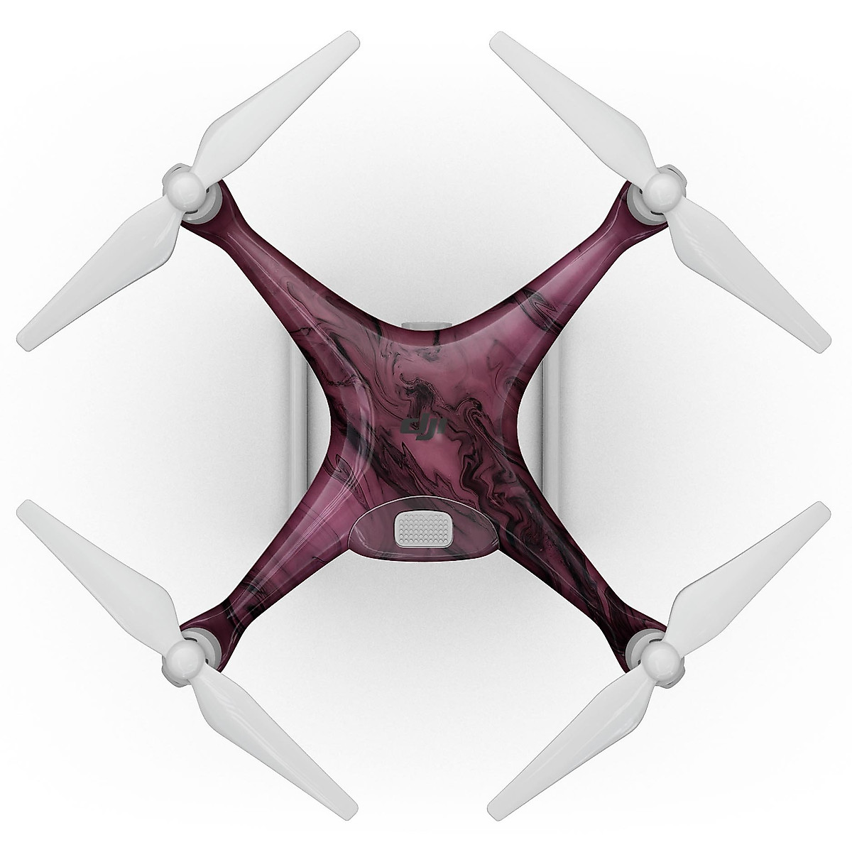Design Skinz Design Skinz Black & Pink Marble Swirl V1 Full-Body Wrap Decal Skin-Kit Compatible with The Drone DJI Mavic