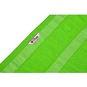 CASA COPENHAGEN Solitaire Towel Designed in Denmark 600 GSM 2 Bath Towels 2 Hand Towels 2 Washcloths, Super Soft Egyptian Cotton 6 Pices Towels Set for Bathroom, Kitchen & Shower - Lime Green