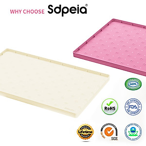Sdpeia Under Sink Mat for [34" x 22"] Cabinet, Upgraded Silicone Waterproof Mat Kitchen Cabinet Liner Cabinet Protector Kitchen Organizers and Storage