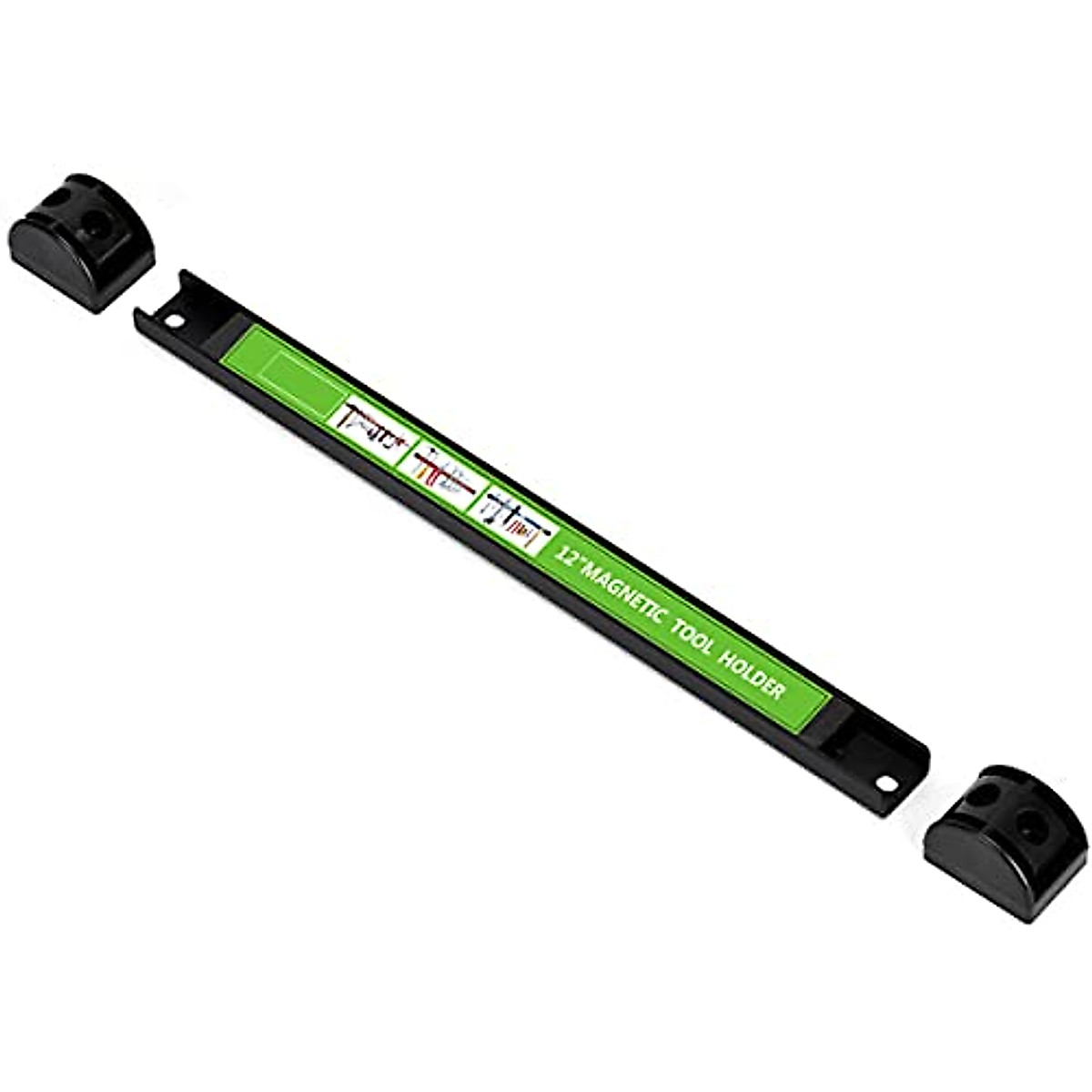 Magnetic Tool Holder 12 Inch 4 Pack Heavy Duty Magnet Tool Bar Strip Rack Wall Mount Green