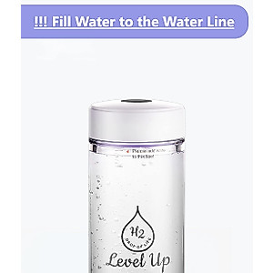Level Up Way - Premium Hydrogen Water Bottle Generator – Up to 4000 PPB – SPE PEM Dupont US - Healthy Life