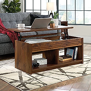 Sauder Harvey Park Lift-top Coffee Table, L: 42.953" x H: 18.976" x W: 19.134", Grand Walnut Finish