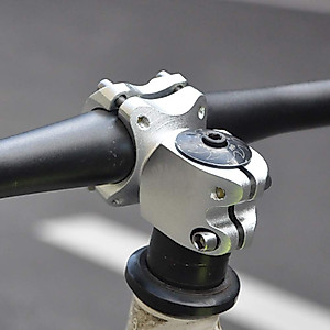 UPANBIKE Bike Stem 31.8mm 28.6mm 32mm Aluminum Alloy Short Stem for Mountain Bike Road Bicycle MTB BMX(Silver)