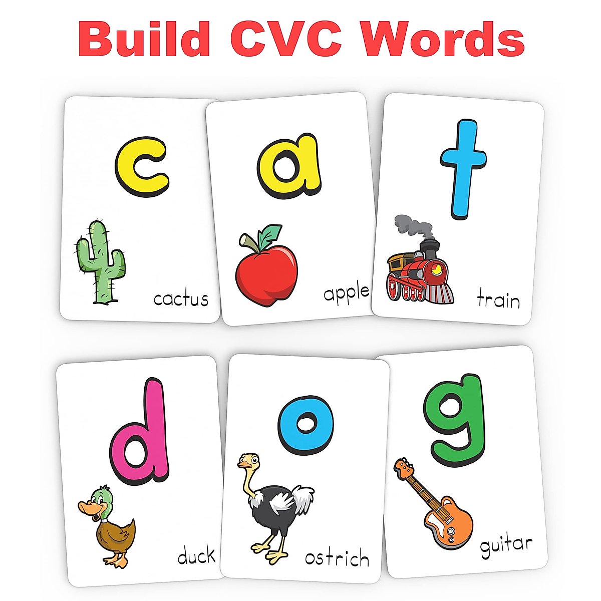 Alphabet Slap Jack® | Play 4 Alphabet Games Including Alphabet Go Fish, Slapjack, ABC Letter Matching or Flash Cards | Learn Upper & Lowercase Letters and Sounds | Build CVC Words | PreK to 1st Grade