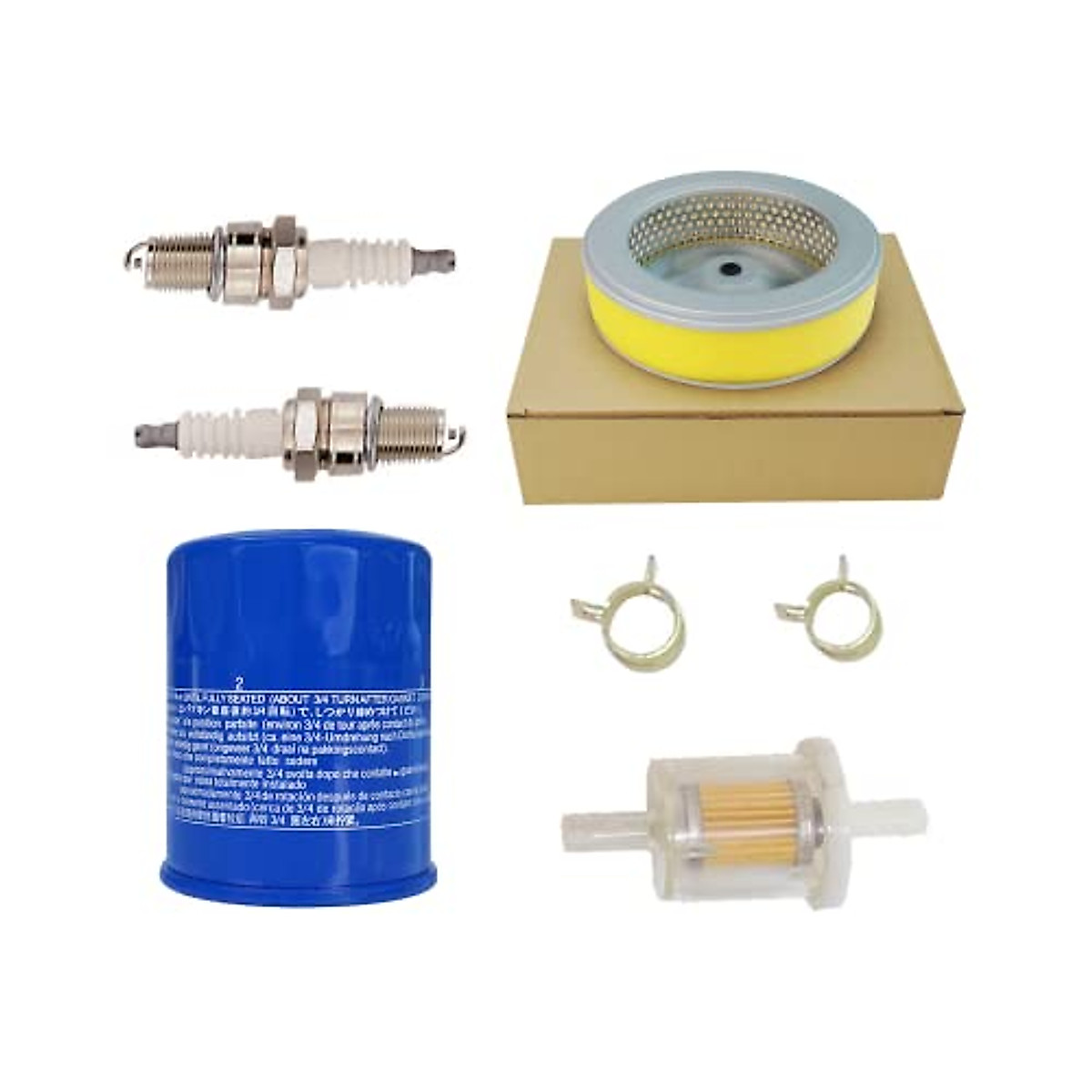 Kvjicdo Air Filter GX630R GX690 Fit For Hnoda GX630 GX660 Engine Generator Lawn Mower Oil Filter Fuel Filter Spark Plug kit Parts New Rep 17210-Z6L-010