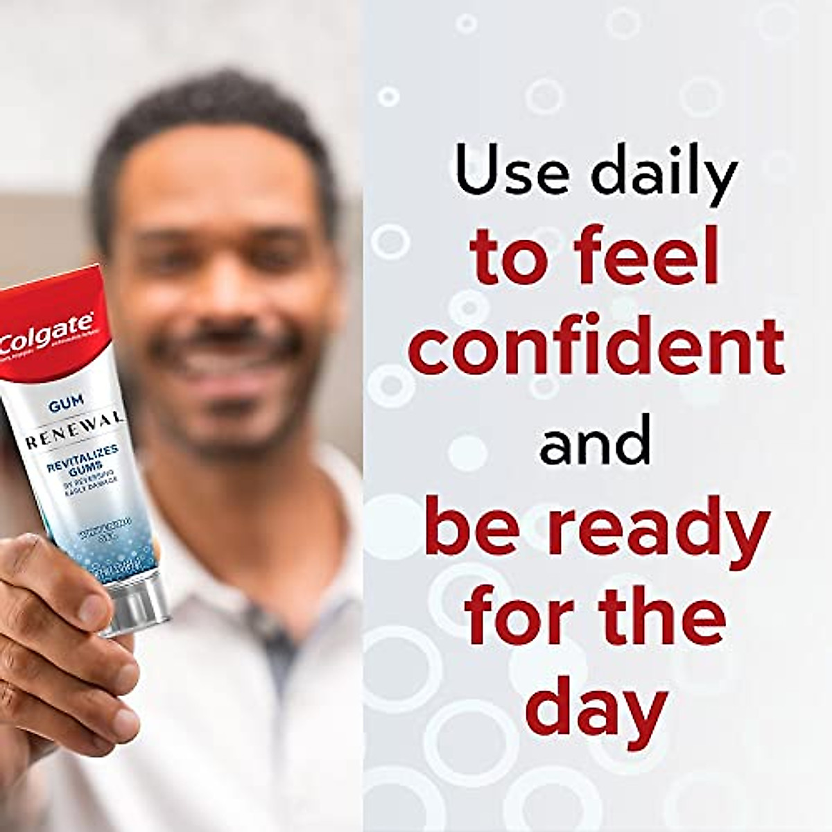 Colgate Renewal Gum Protection Whitening Toothpaste Gel, Mint Gel Toothpaste for Gingivitis and Teeth Whitening Restoration, Sugar Free, Enamel Safe, Gluten Free, Vegan, 3 OZ Tube