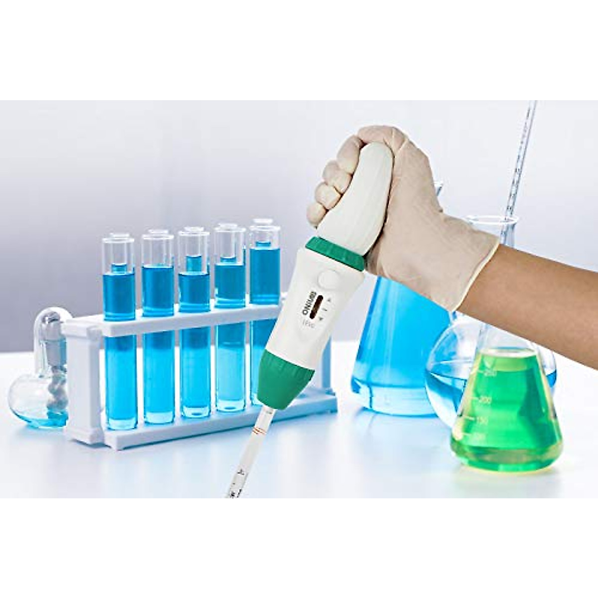 ONiLAB Lab Serological Pipette Controller, Manual Pipette Filler, 0.1-100mL,ABS, Green…