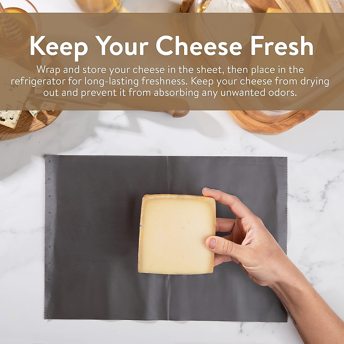 Formaticum Reusable Storage Bundle - Includes Reusable Cheese Storage Bags and Reusable Cheese Storage Sheets, Gift for Charcuterie Board Presentation and Food Tasting Events