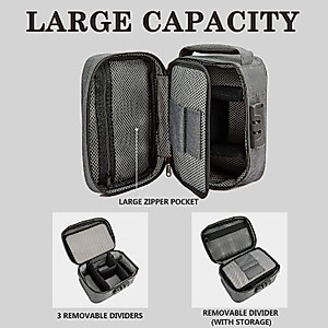 TARFEPA Large Water-Resistant Storage Box with Combination Lock, Portable Storage Case, Ziplock Bag Organizer Lockable Bag for Home and Travel Great Gifts for Women/Men