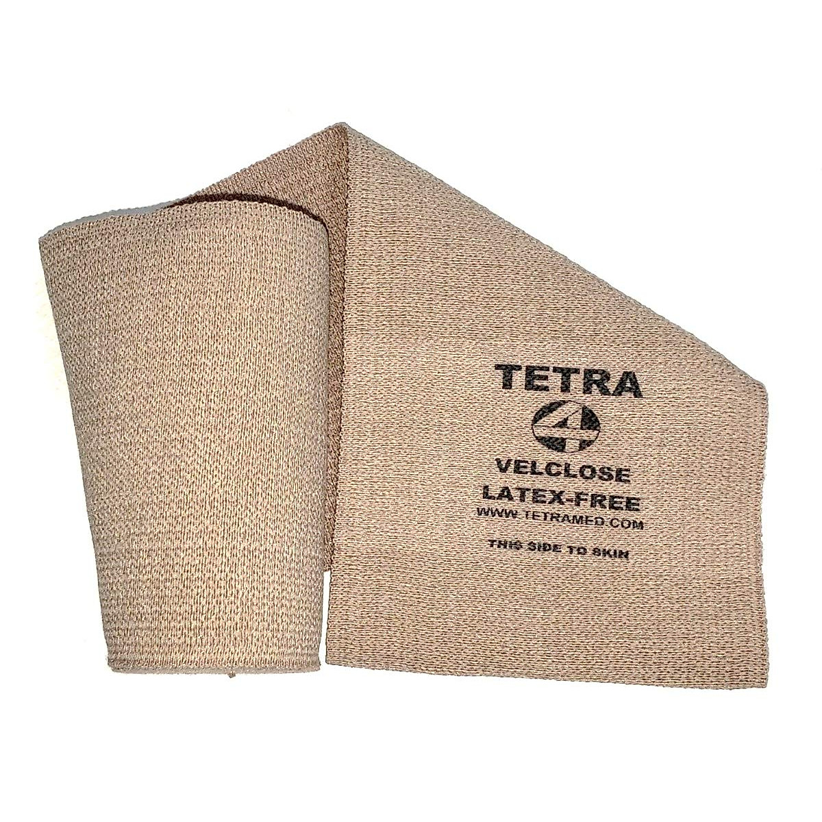Tetra Elastic Bandage Velclose Single Clip Free Closure 6" x 5Yd (Stretched Length) Latex-Free, 10 per Box