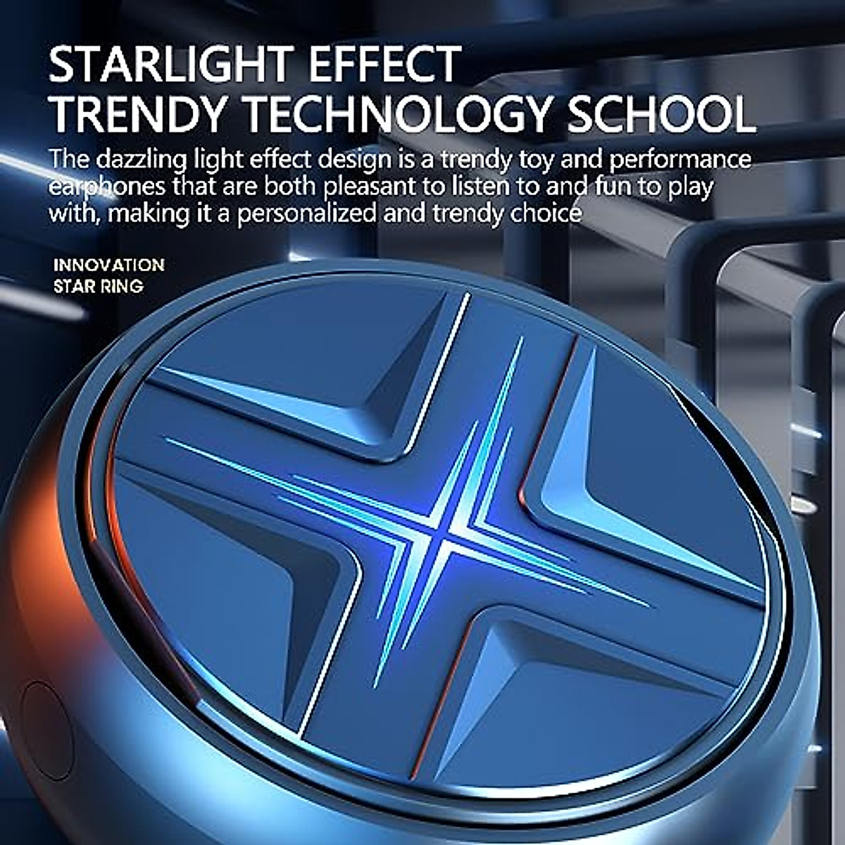 Wireless Earbuds Gaming Earbuds in Ear 5.3 Bluetooth Headphones Sport Ear Buds Bluetooth Earbuds Noise Cancelling Headphones Earphones Wireless Long Esports Cool Stuff Birthday Gifts (Blue)