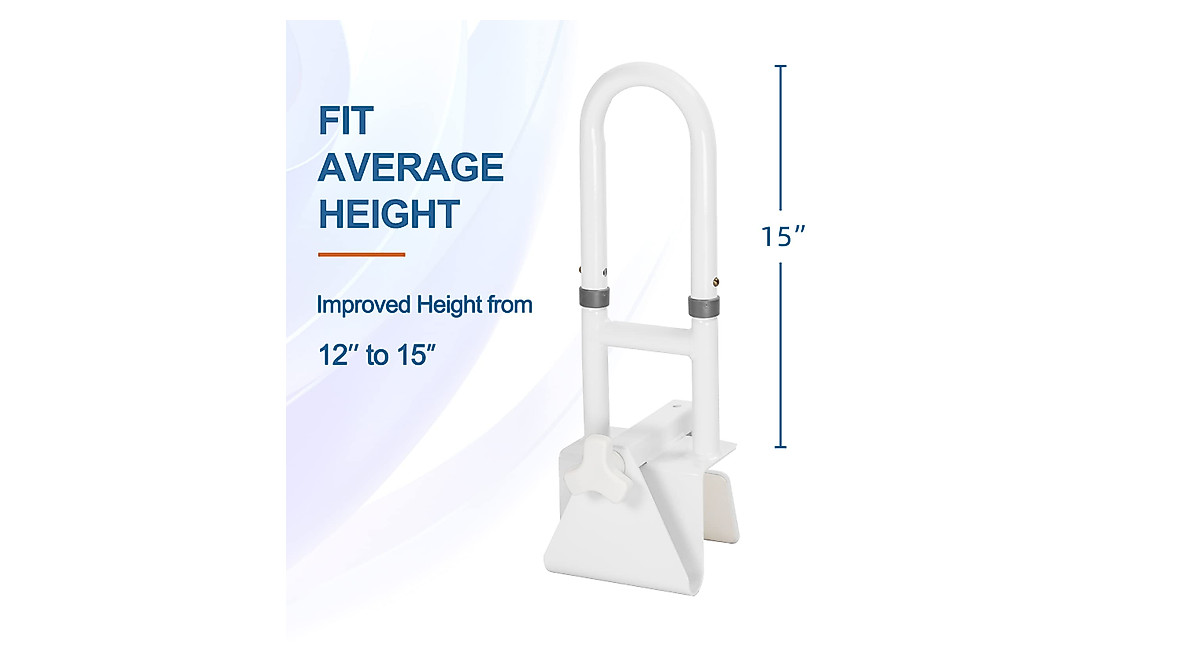 HEPO Adjustable Grab Bars for Elderly Bathroom Safety
