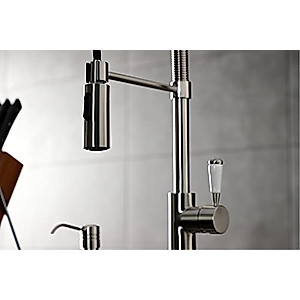 Kingston Brass LS8778DPL Paris Pre-Rinse Kitchen Faucet, Brushed Nickel