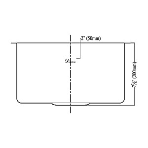 Dawn BS131507 Undermount Single Bowl Bar Sink, Polished Satin