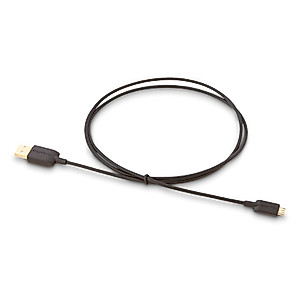 Amazon Basics 5-Pack USB-A to Micro USB Fast Charging Cable, 480Mbps Transfer Speed with Gold-Plated Plugs, USB 2.0, 3 Foot, Black