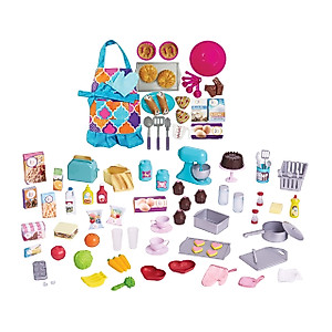 Journey Girls Deluxe Gourmet Kitchen & Baking Set, 100 Accessory Play Pieces, Pretend Play