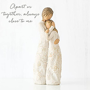 Willow Tree Close to me, Apart or Together, Always Close to me, Expresses Loving Relationships Between Mother and Daughter, Sisters or Friendships, Sculpted Hand-Painted Figure