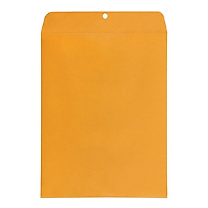 Amazon Basics 10 x 13-Inch Clasp Kraft Envelopes, Gummed, 100-Pack