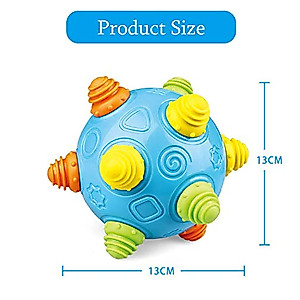Toddlers Baby Music Shake Dancing Ball Toy, Move and Crawl Ball Toys for Kids,Bouncing Sensory Learning Ball Toys Ideal Gift for Baby Boys and Girls, Endless Fun for Children, Age:18+ Months