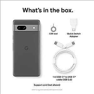 Google Pixel 7a - Unlocked Android Cell Phone - Smartphone with Wide Angle Lens and 24-Hour Battery - 128 GB -  Sea