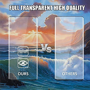 [2+2 Pack] Galaxy S21 Ultra 5G Glass Screen Protector and Camera Protector, HD Clear 9H Tempered Glass Scratch Resistant, Fingerprint Unlock, Full Coverage for Samsung Galaxy S21 Ultra Screen Saver (6.8 Inch)