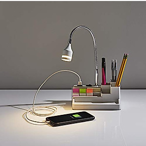 Adesso LED Charging Station Desk Lamp