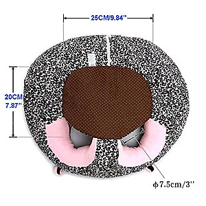 ANPPEX Baby Support Seat, Cute Baby Sofa Chair for Sitting Up, Comfy Plush Infant Seats with Stuffing Inside for 3-12 Months Baby
