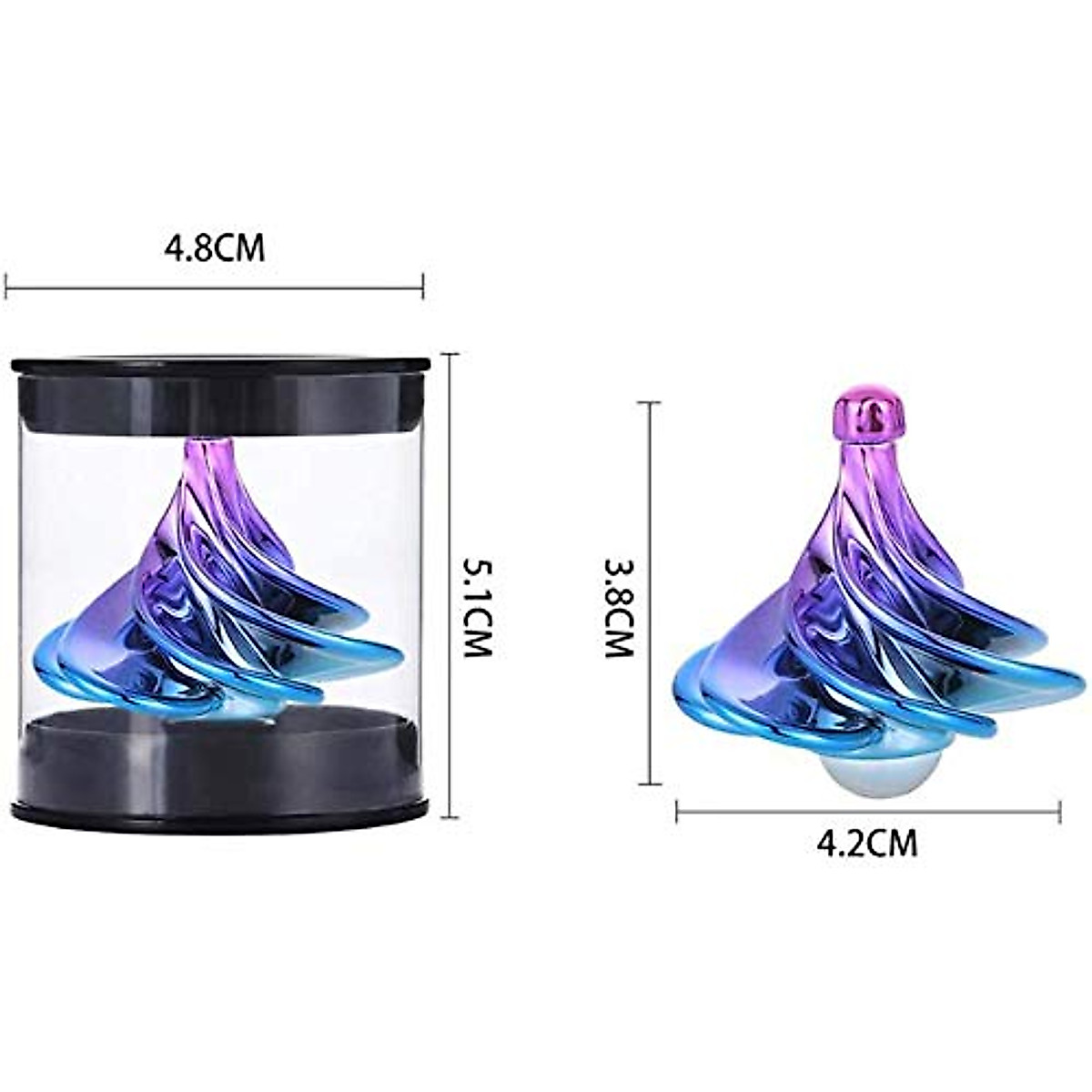 Spinning Top, Wind Gyro, Wind Blow Turn Gyro Desktop Decompression Toys, Airflow Spinning Gyro, Desktop Gyro, Stress Relief Toy, Gift for Christmas, Valentine's Day Present