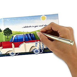 Hallmark Paper Wonder Displayable Pop Up Birthday Card (Classic Car)