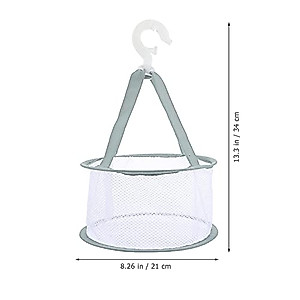 SOLUSTRE 2pcs Grey Brown Makeup Blenders Sponges Eggs Brushes Dryer Hanging Mesh Drying Rack Mini Bathroom Basket Net Cosmetic Tools Cleaning Holder Organizer