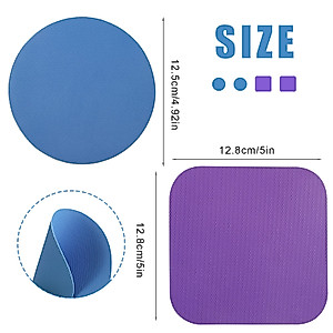 4pcs Jar Opener Gripper Pads, Rubber Jar Grippers Multi-function Jar Opener for Seniors with Weak Hands Kitchen Coasters (Blue, Purple)