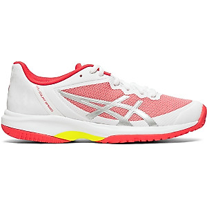 ASICS Women's Gel-Court Speed Tennis Shoes, 12, White/Laser Pink