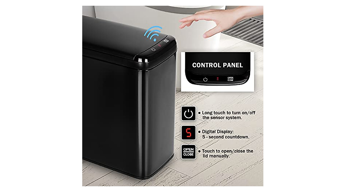 TrashAid Touchless Trash Can – Smart Design for Small Spaces