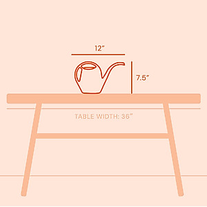 Bloem Aqua Rite Watering Can: 56 Oz - Classic Blue - Large Capacity, Extra Long Spout, Durable Plastic, One Piece Construction, for Indoor & Outdoor Use, Gardening